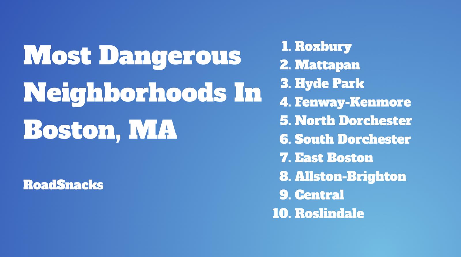 10 Most Dangerous Neighborhoods In Boston, MA [2024]