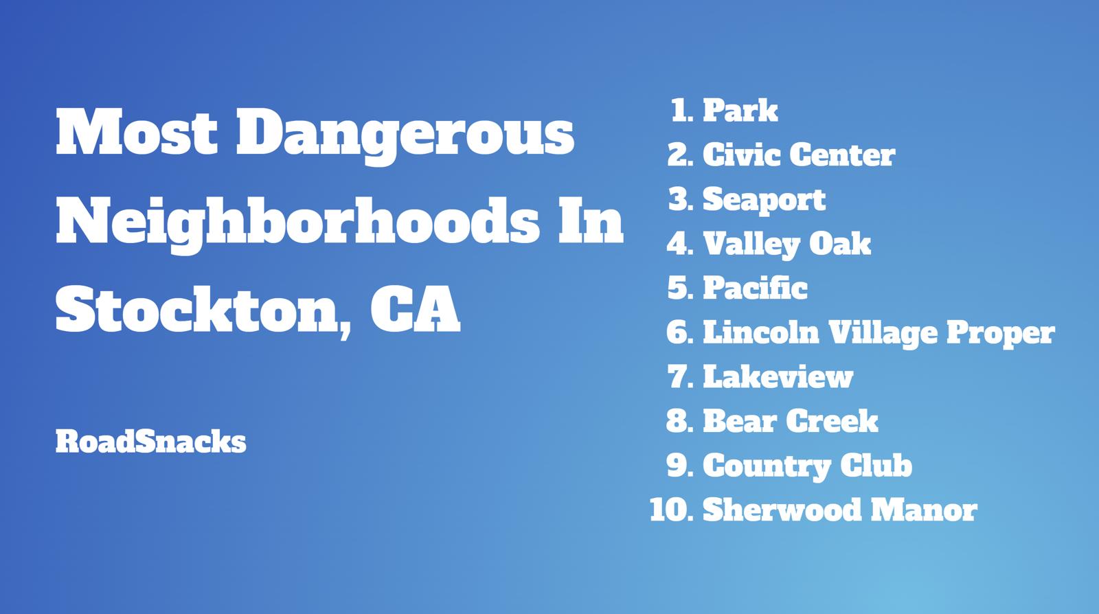 10 Most Dangerous Neighborhoods In Stockton, CA [2025]